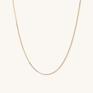 Mejuri | Jewelry | Mejuri Baby Box Chain Necklace 4k Gold | Poshmark